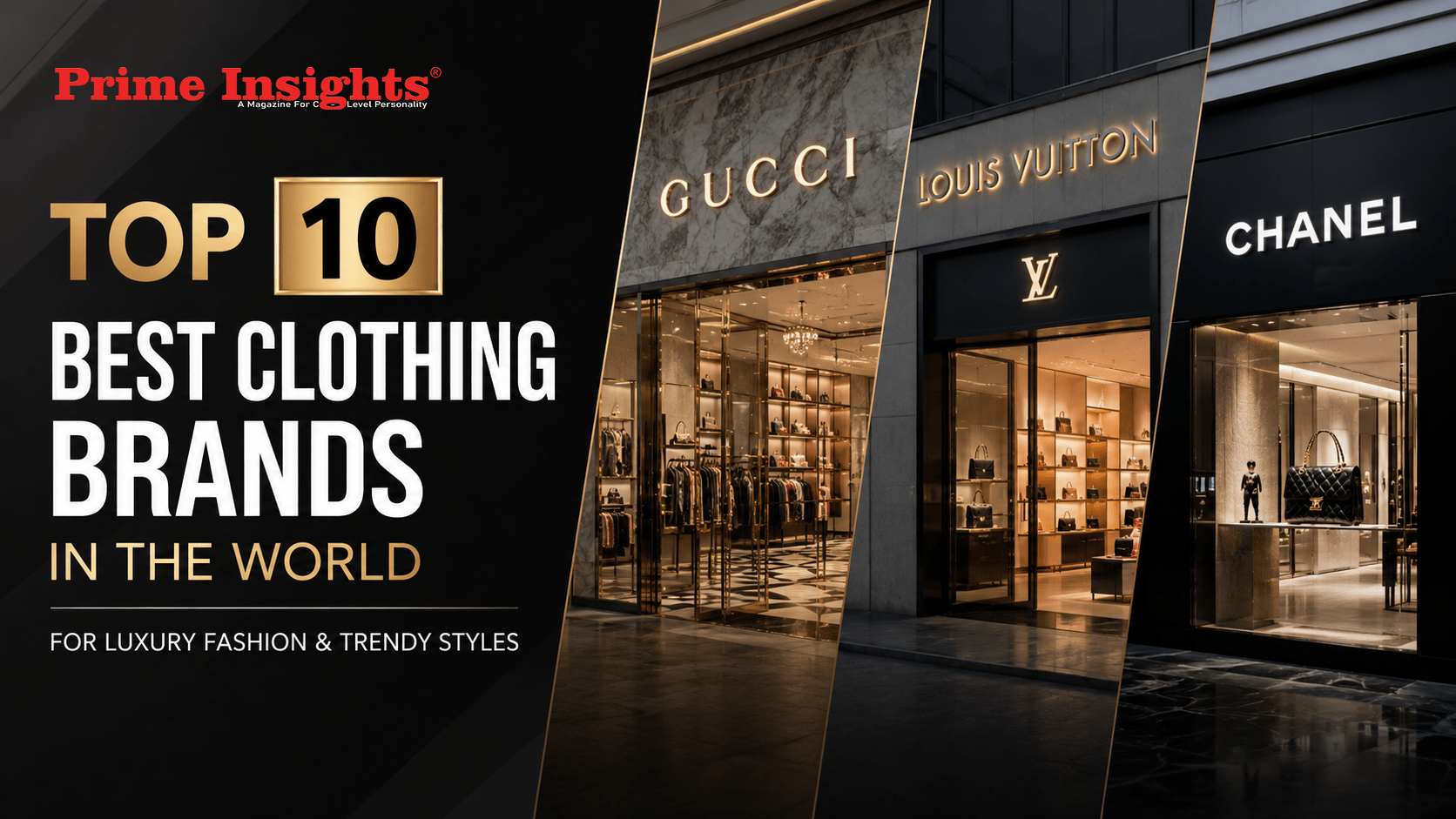 Top 10 Best Clothing Brands in the World for Luxury Fashion
